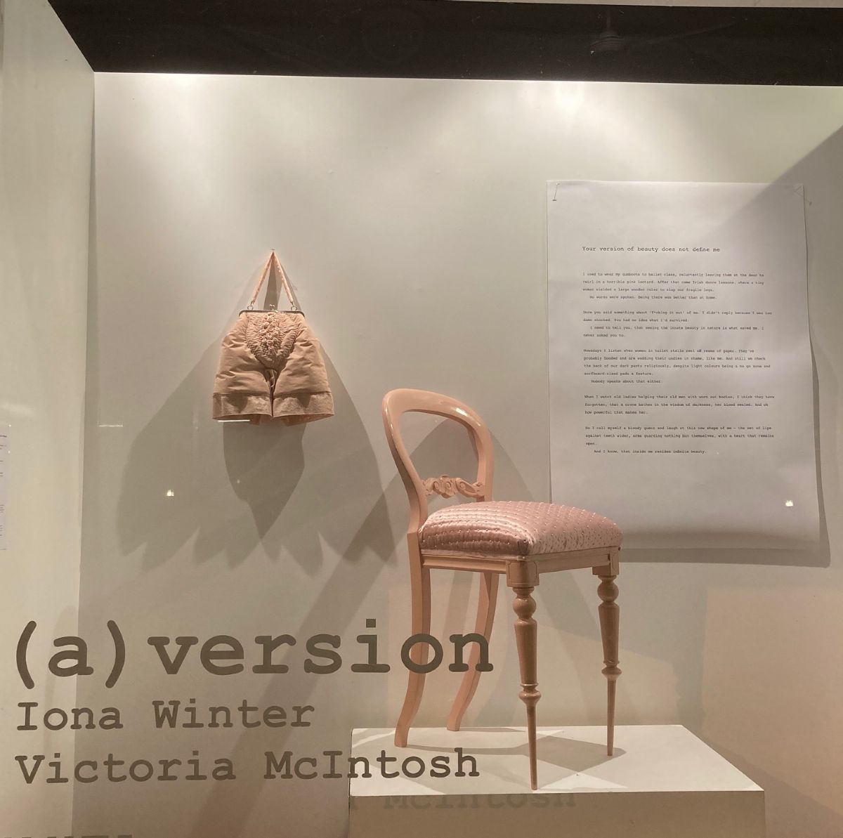 Iona Winter and Victoria McIntosh - (a)version : Dunedin Fringe Festival